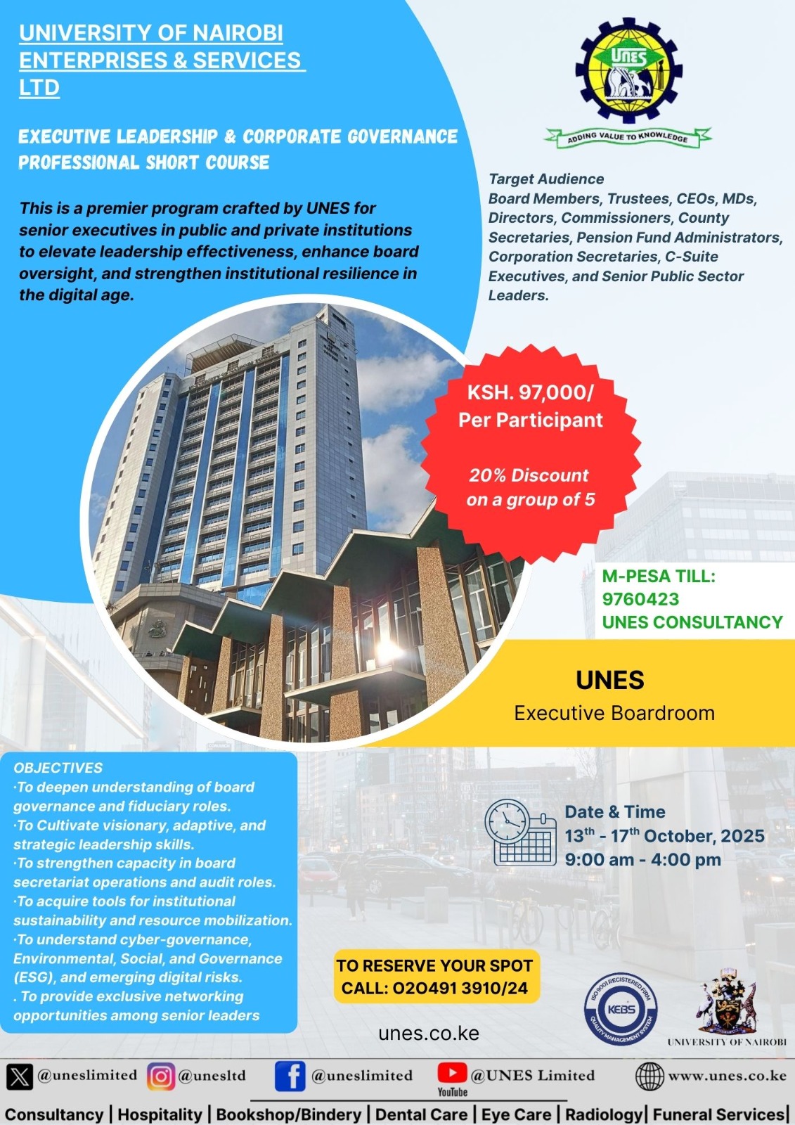 EXECUTIVE LEADERSHIP AND CORPORATE GOVERNANCE – University of Nairobi ...